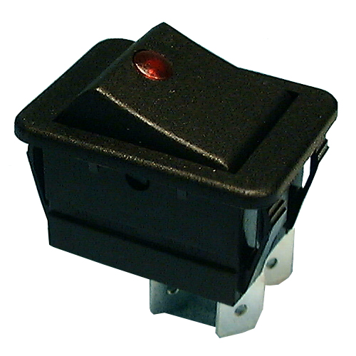 Rocker Switch - Lighted - DPST - On-Off - Red | Ko-Hen Electronics ...